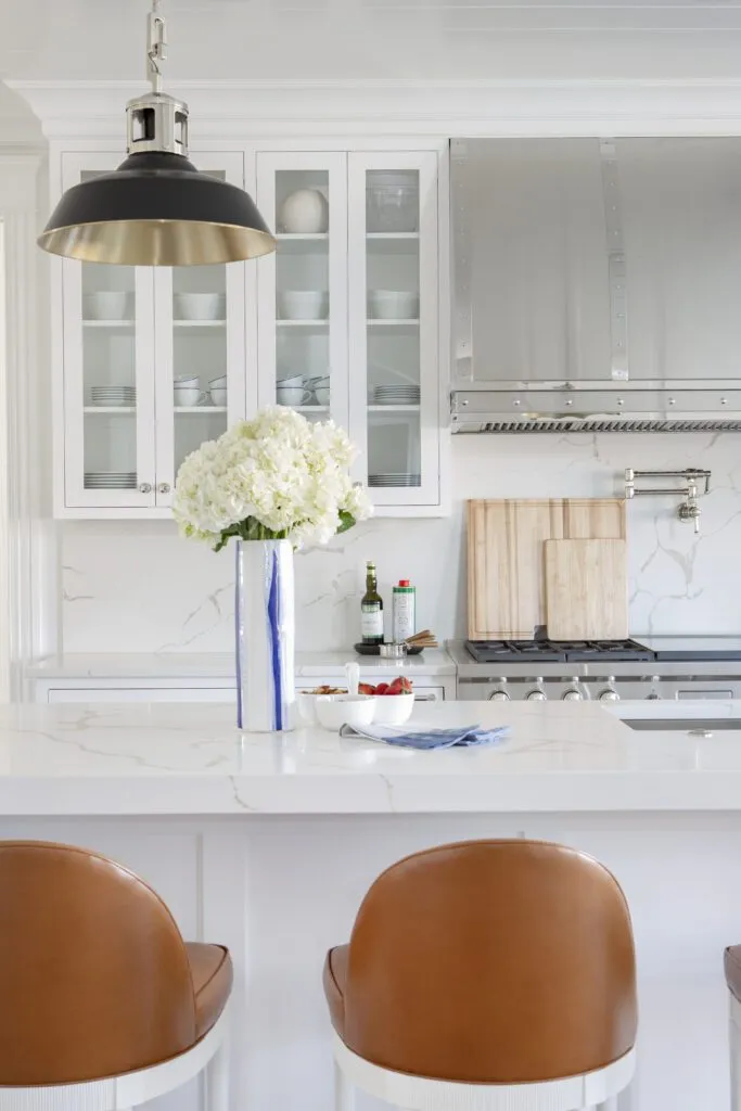 All White Kitchen - Luxurious Oasis - Master Design Cabinetry