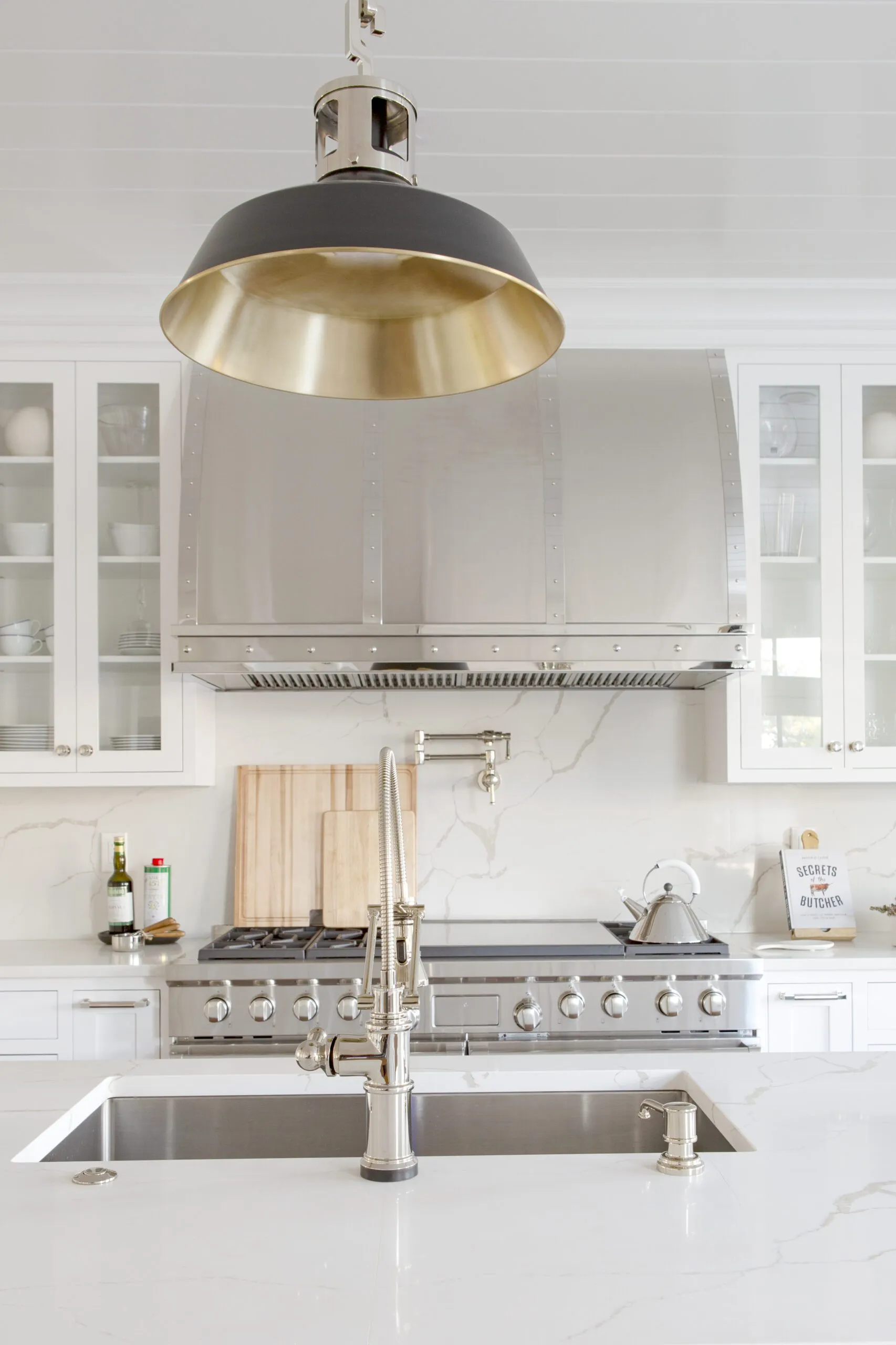 All White Kitchen - Luxurious Oasis - Master Design Cabinetry